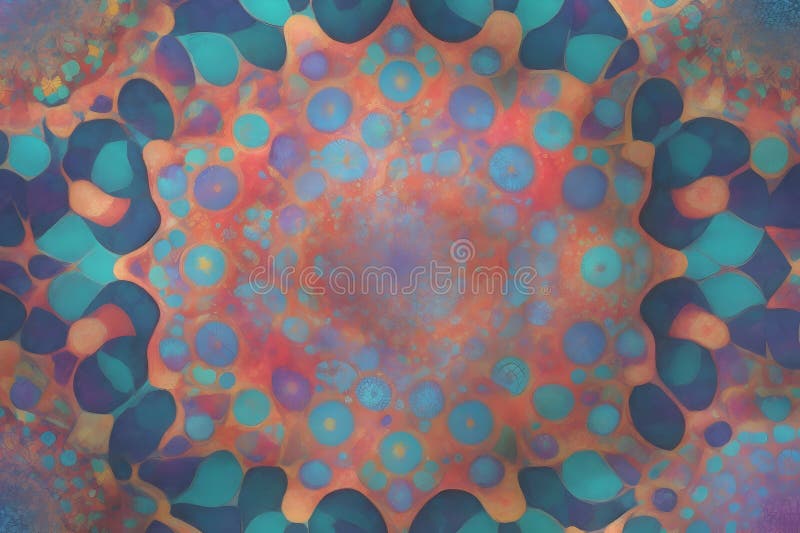 A Microscopic View of a Cellular Pattern Rendered in a Spectrum of ...