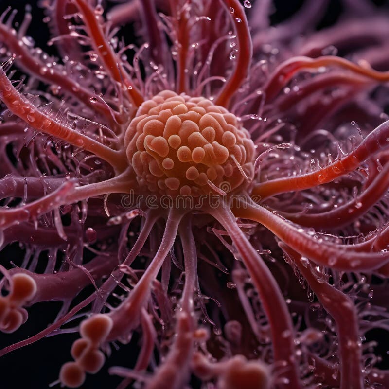 A Microscopic View of a Cellular Structure. Stock Illustration ...