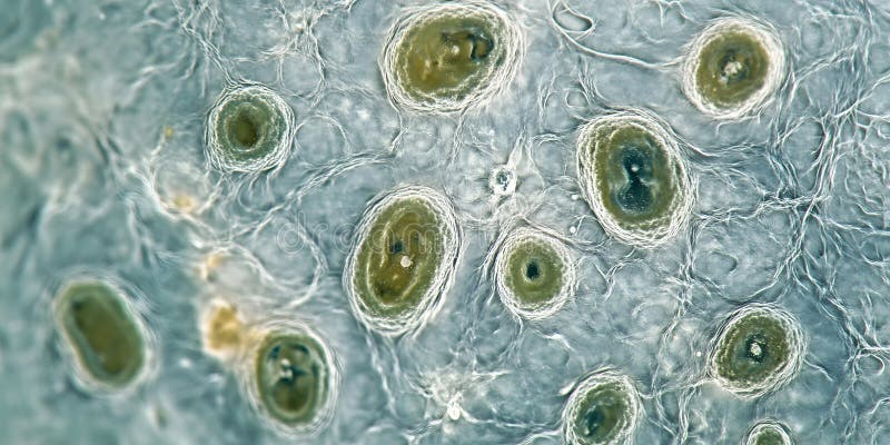 Microscopic View of Cellular Structures: Network and Organelles Stock ...