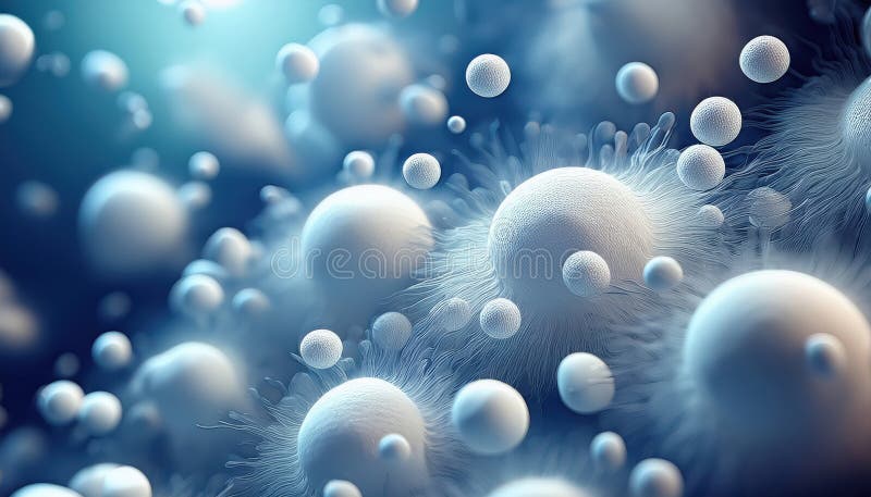 Microscopic View of Cellular Structures Showcasing Stock Photo - Image ...