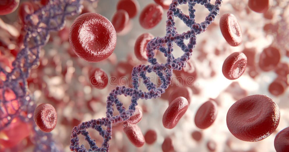 In a Microscopic View, Chains of Connected Amino Acid Molecules Form a ...