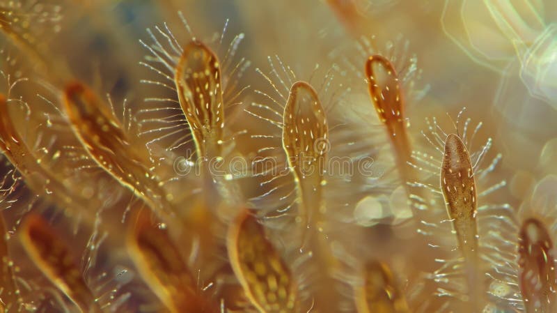 A Microscopic View of a Ciliates Cilium Showing the Intricate ...