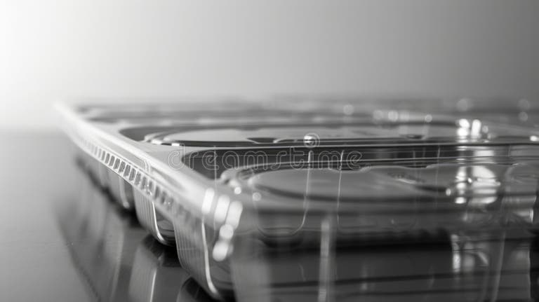Microscopic View of a Clear Plastic Test Tube Stock Photo - Image of ...