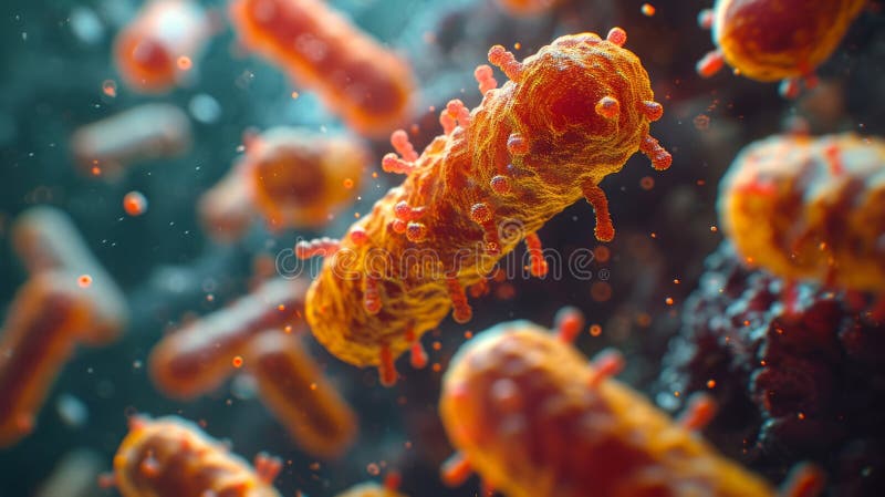 Microscopic View of Clostridium Botulinum Bacteria AI Generated Stock ...