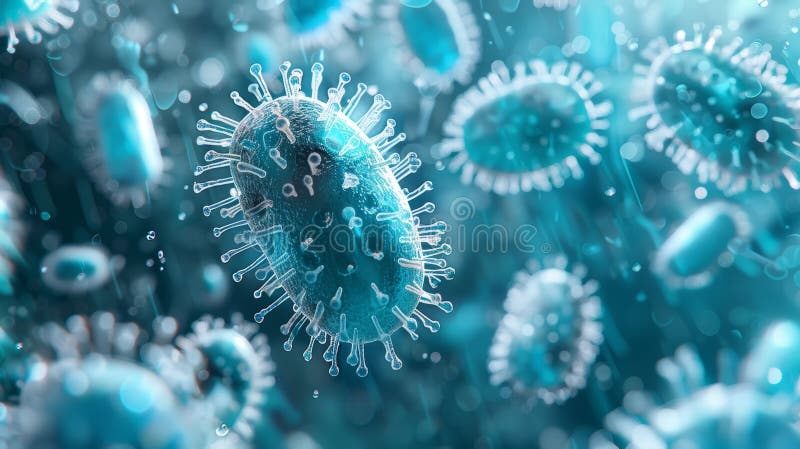 A Microscopic View of a Cluster of Bacteria in a Liquid Environment ...