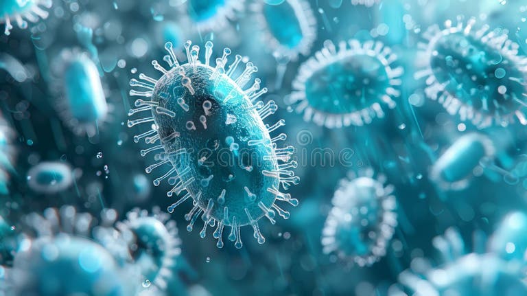 A Microscopic View of a Cluster of Bacteria in a Liquid Environment ...