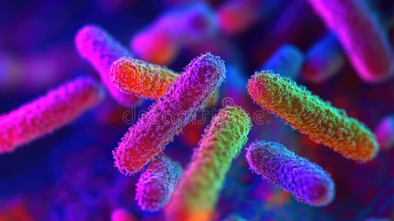 A Microscopic View of a Cluster of Germs, Ideal for Use in Educational ...