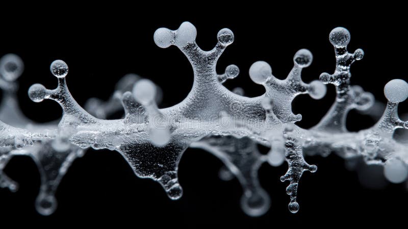 Microscopic View of a Complex, Branching Structure with Small Spheres ...