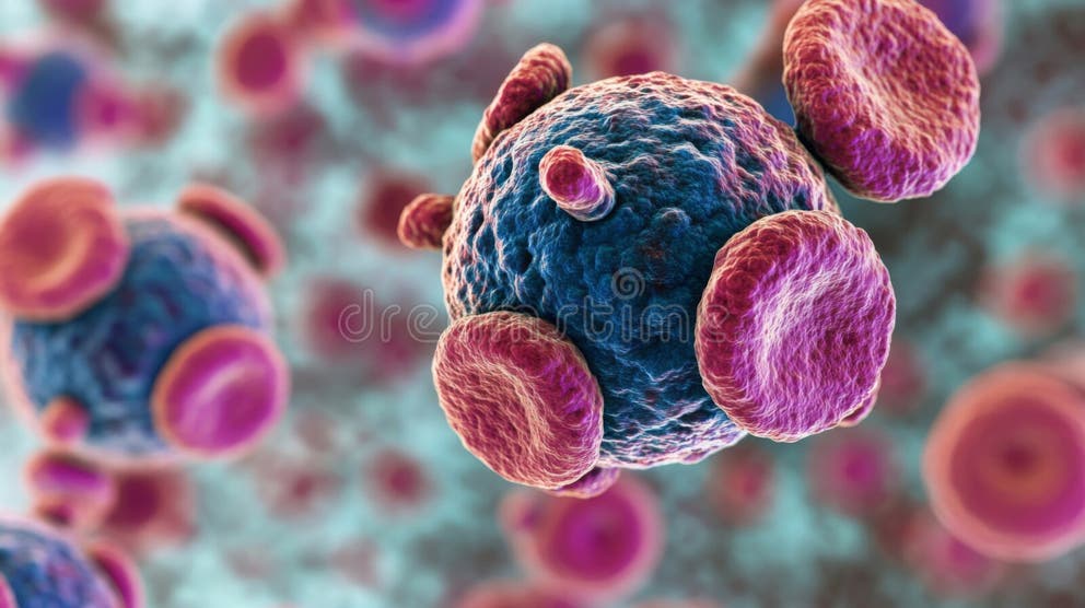 Microscopic View of Cryptococcus Neoformans Fungus Cells Stock ...