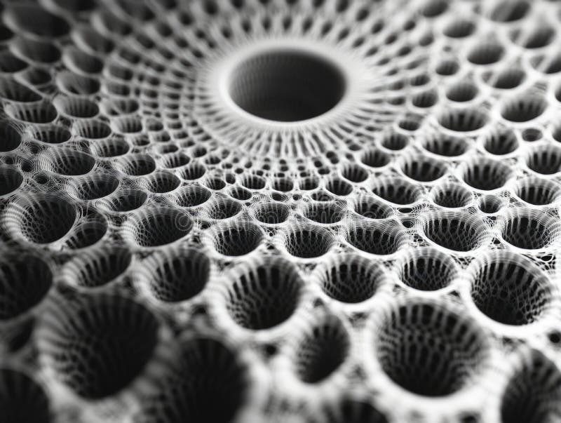 Microscopic View of 3D Printed Lattice Structure for Material Testing ...