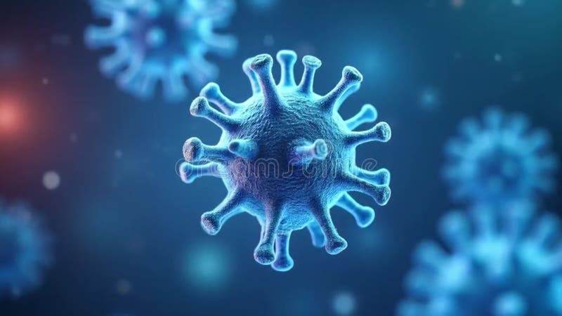 Microscopic View: Detailed 3D Visualization of a Virus Particle ...