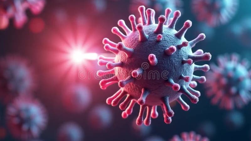 Microscopic View: Detailed Rendering of a Viral Particle S Structure ...