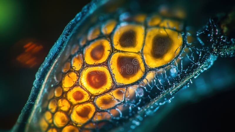 Microscopic View of Developing Insect Larva Stock Illustration ...