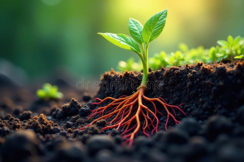 Microscopic View of Enhanced Plant Root System, Plant Physiology ...