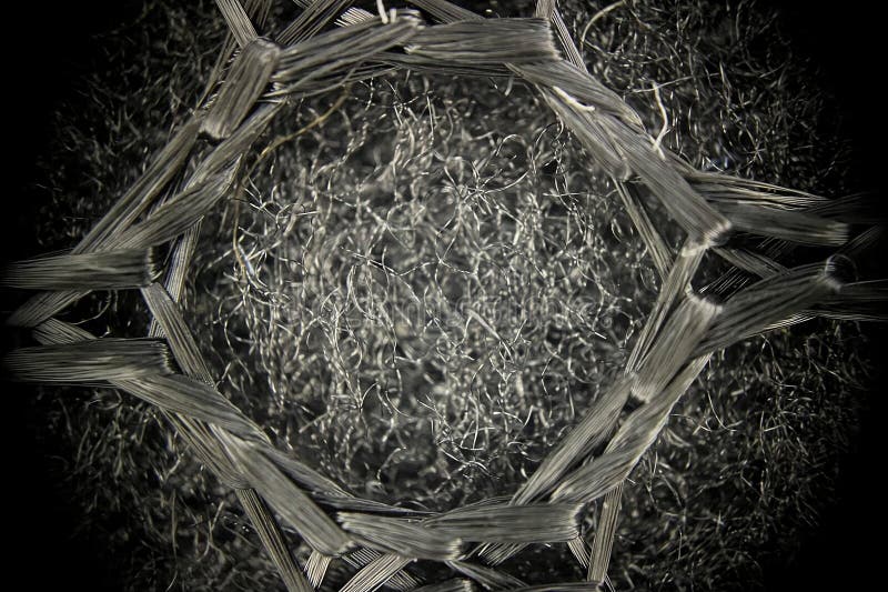 Microscopic View of Fabric Fibers. Stock Image - Image of strands ...