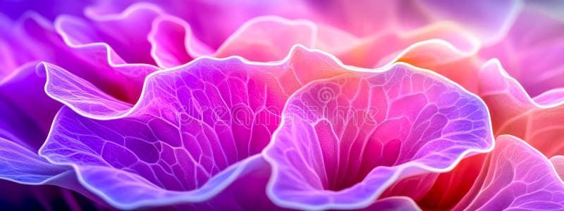 Optical Microscope Showing Vibrant Flower Specimen with Intricate ...