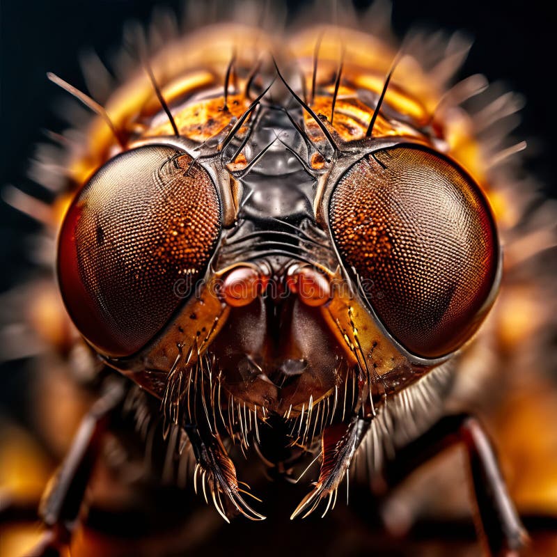Microscopic View of a Flys Compound Eye Revealing the Intricat Stock ...