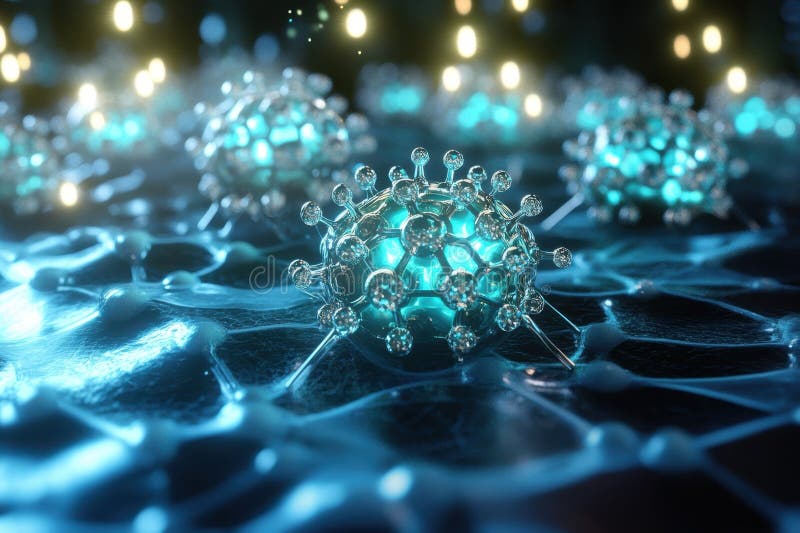 Microscopic View of Glowing Particles on a Textured Surface during a ...