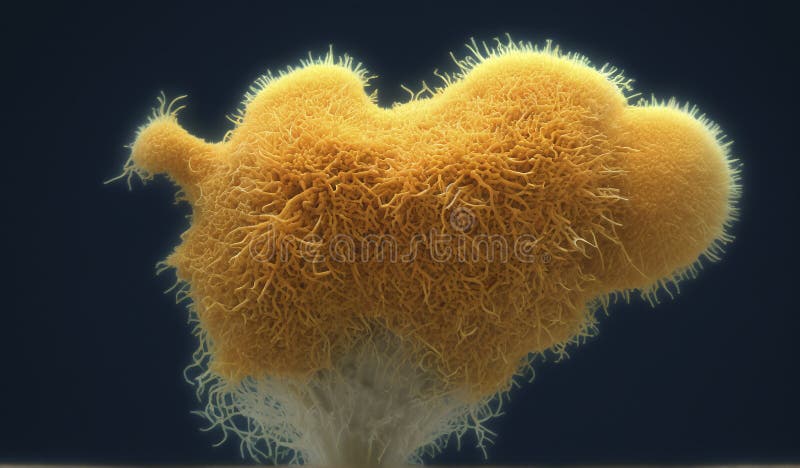 Microscopic View of Growing Mold Shows Intricate Hyphae Networks and ...