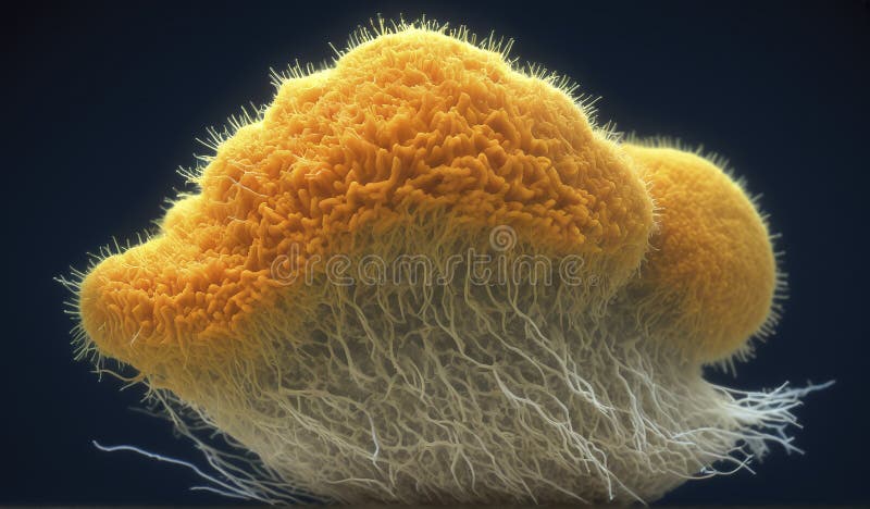 Microscopic View of Growing Mold Shows Intricate Hyphae Networks and ...