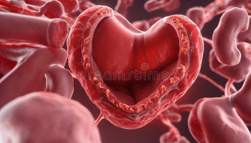 A Microscopic View of a Heart Valve, Illustrating the Intricate ...
