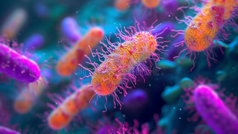 Microscopic View of Helicobacter Pylori Bacteria AI Generated Stock ...