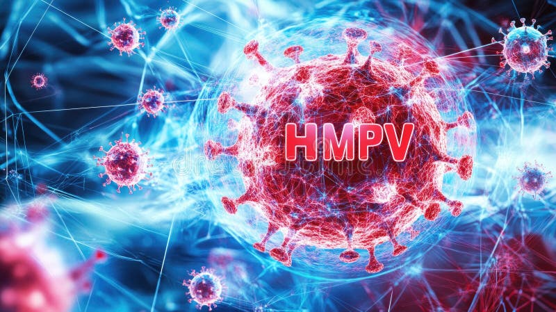 Microscopic View of Hmpv Virus Structure in a Vivid Network ...