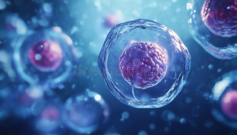 Microscopic View Human Cell Embryonic Stem Stock Photos - Free ...