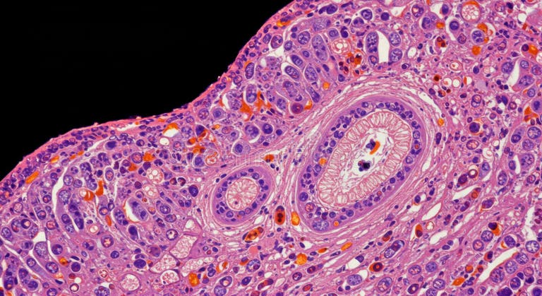 Microscopic View of Human Lymph Node Cortex Medulla and Follicles ...