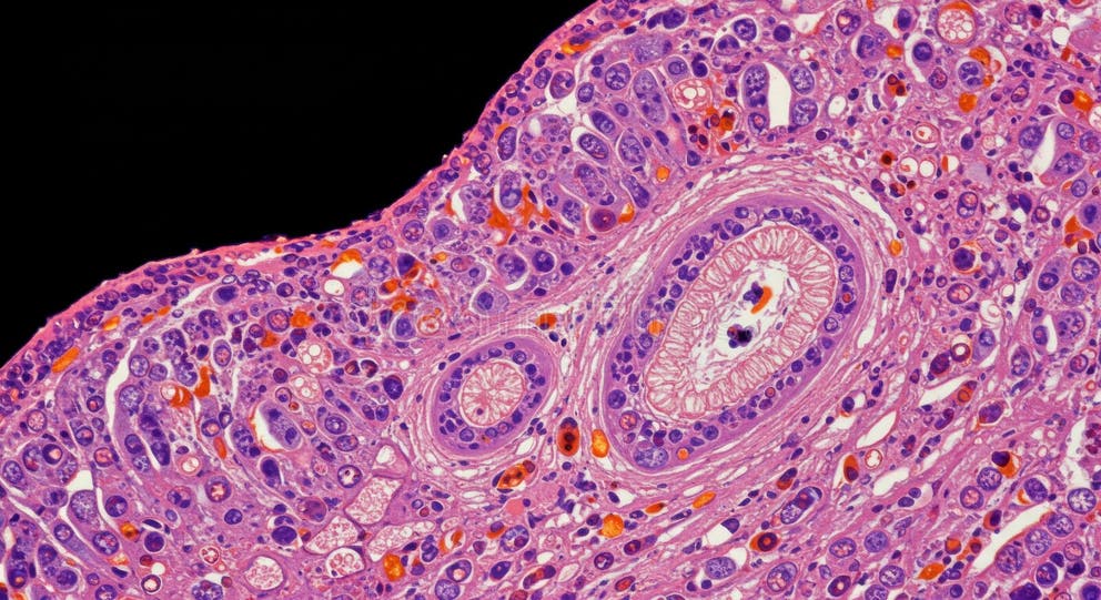 Microscopic View of Human Lymph Node Cortex Medulla and Follicles ...