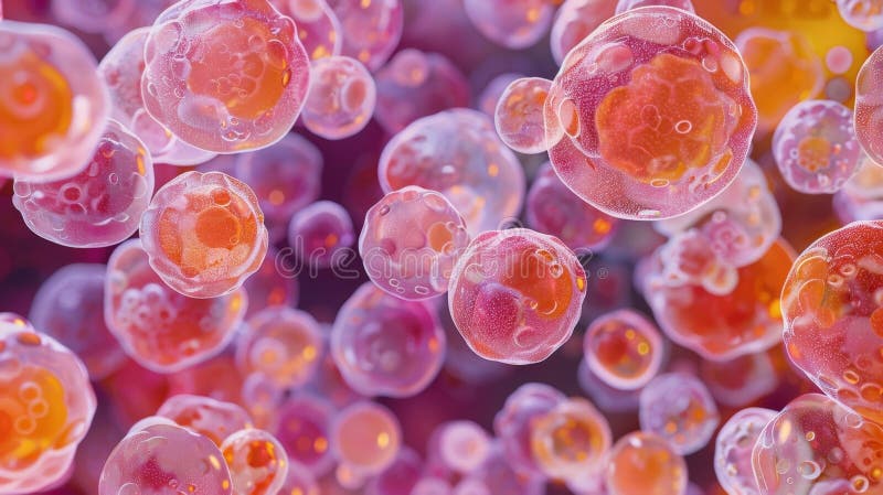 Microscopic View of Immature Adipocytes with Their Small Size and Sp ... Microscopic View of Immature Adipocytes with Their Small Size and Sp ...
