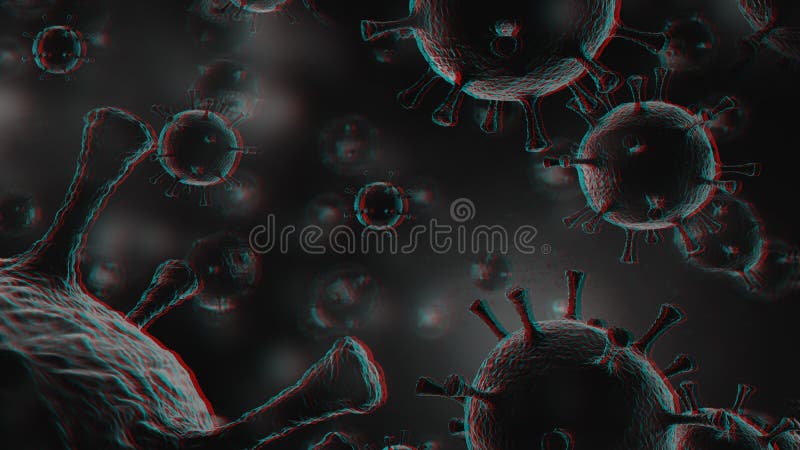 Microscopic View of a Infectious Virus. Contagion and Propagation of a ...