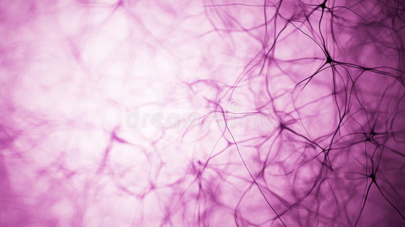 Abstract Purple Nerve Cell Network Microscopic Structure Stock Photos ...