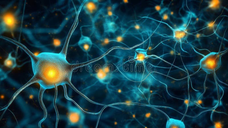 Microscopic View of Interconnected Neuron Cells Stock Illustration ... Microscopic View of Interconnected Neuron Cells Stock Illustration ...