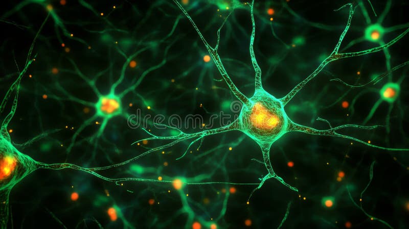 Microscopic View of Interconnected Neuron Cells Stock Illustration ... Microscopic View of Interconnected Neuron Cells Stock Illustration ...
