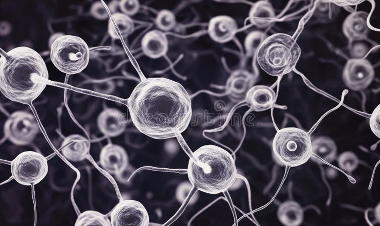 Microscopic View of Interconnected Neurons Showcasing Intricate Neural ...