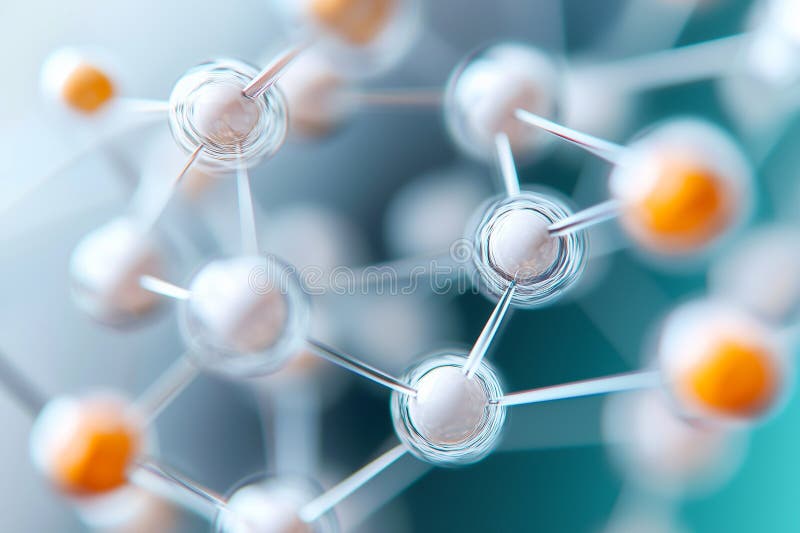 Microscopic Molecular Structure with Interconnected Translucent Spheres ...