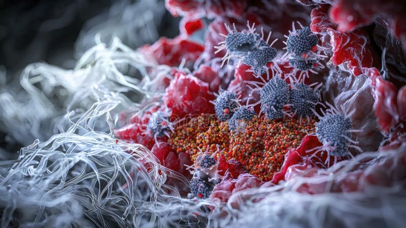 Microscopic View of Intestinal Flukes in a Complex Biological ...