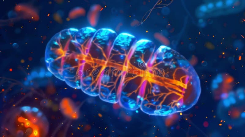 A Microscopic View of a Mitochondrion within an Animal Cell ...