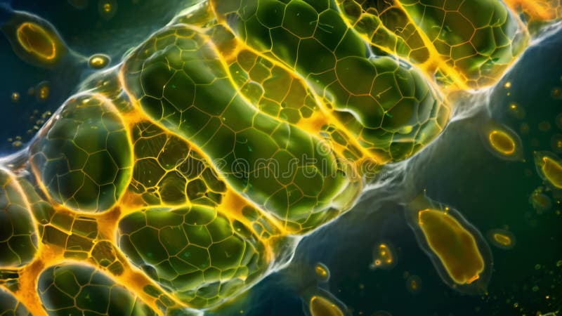 A Microscopic View of a Mitochondrion Showing Its Unique Double ...