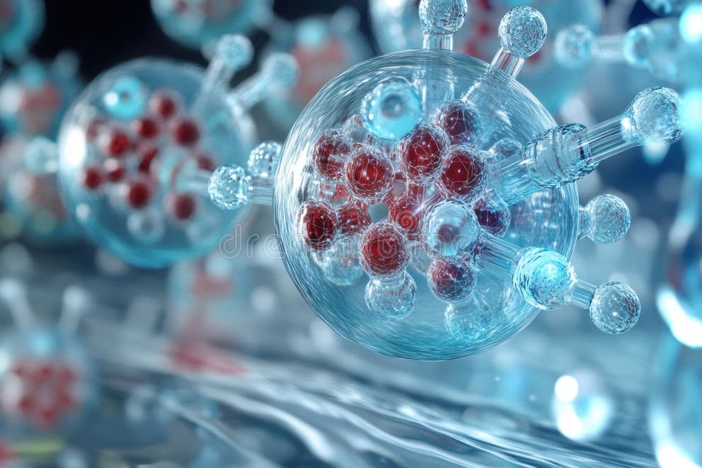 Microscopic View of Molecular Structures in a Scientific Examination ...