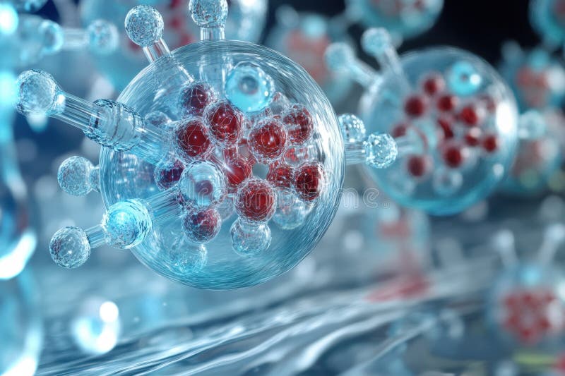 Microscopic View of Molecular Structures in a Scientific Examination ...