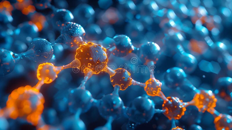 Microscopic View of Nanotechnology Creating New Materials Stock Photo ...