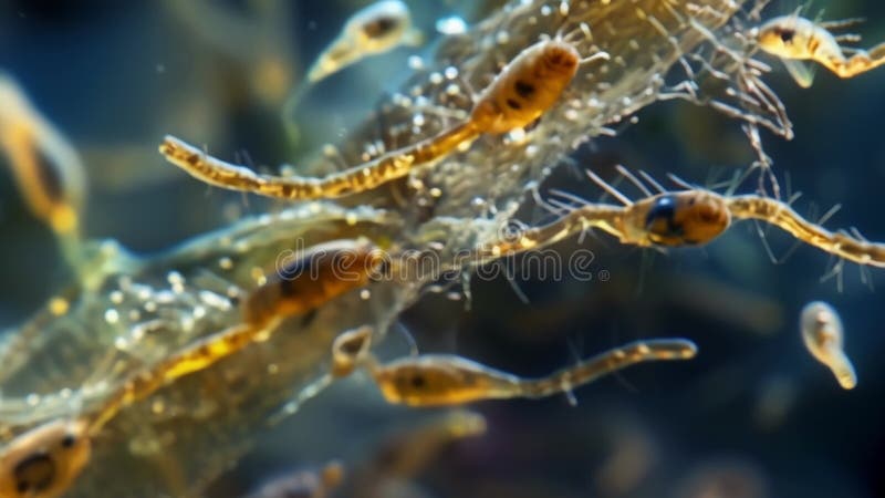 A Microscopic View of a Nematode Infestation on Plant Roots with the ...