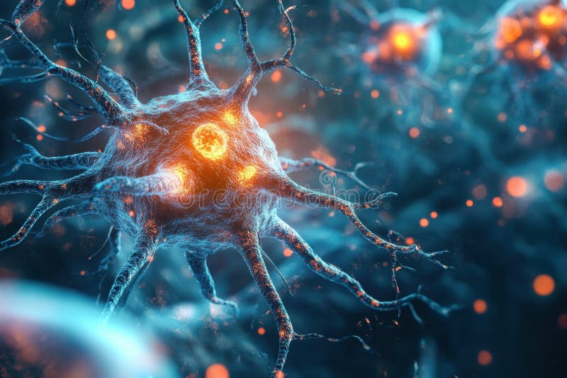 Microscopic View of Neurons Interacting in a Vibrant Neural Network ...