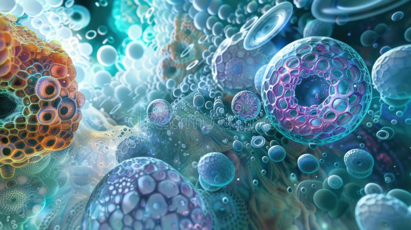 Microscopic View of Organic Structure, Bacteria and Viruses Abstract ...