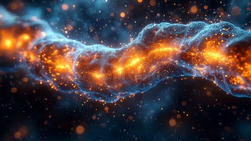 Microscopic View of an Organism Displaying Vibrant Cellular Structures and Processes in Motion ...