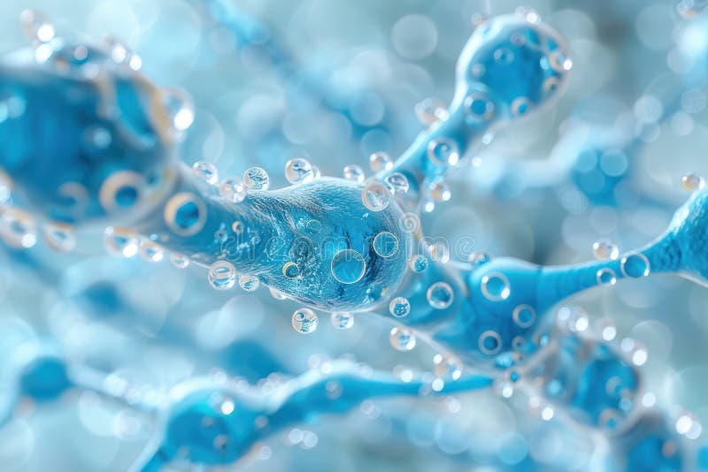 Microscopic View of Oxygen Cell Structure in Cosmetic Laboratory ...