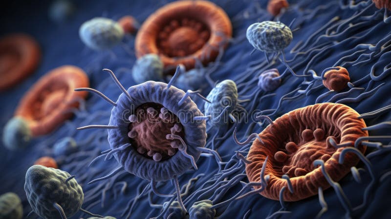 Microscopic Parasites Ticks, Mites, Dermacentor Reticulatus or Ornate ...