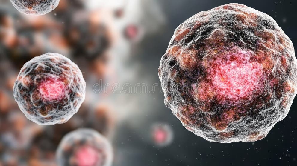 Microscopic View, Pathogen Cell Interacting with Red and White Blood ...